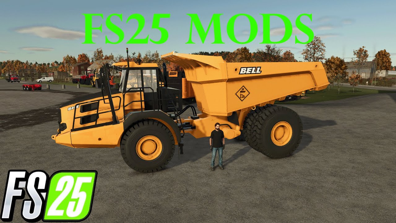 LIVE! FS25 MODS: CAT D7 DOZER | BELL B60E DUMP TRUCK | NEW MODS - YouTube