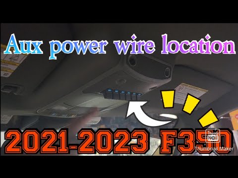2021-2023 Ford F350 Aux power connector location - YouTube