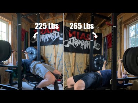 1 Year Bench Press Progression || 225 lbs to 265 lbs (Success ...