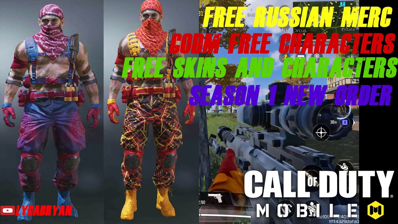 FREE UNLOCKED RUSSIAN MERC 1|CODM SEASON 1 NEW ORDER|FREE CHARACTERS ...