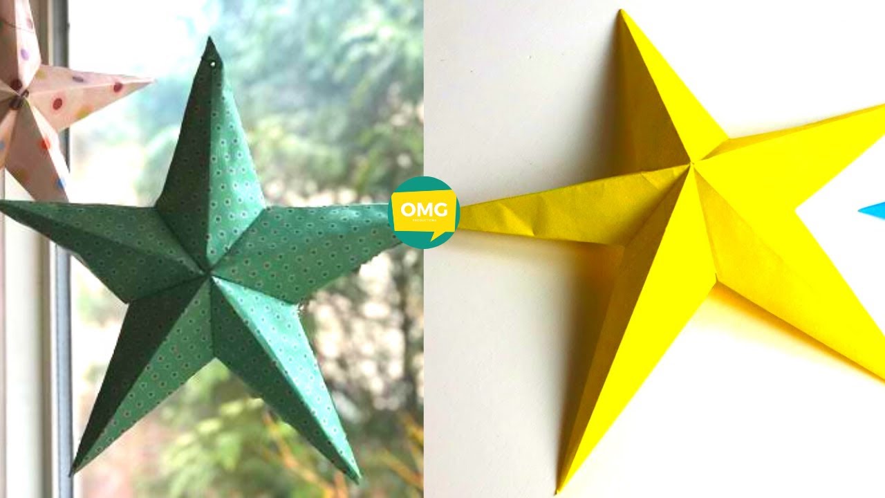How to make simple & easy paper star | DIY Paper Craft Ideas, Video ...