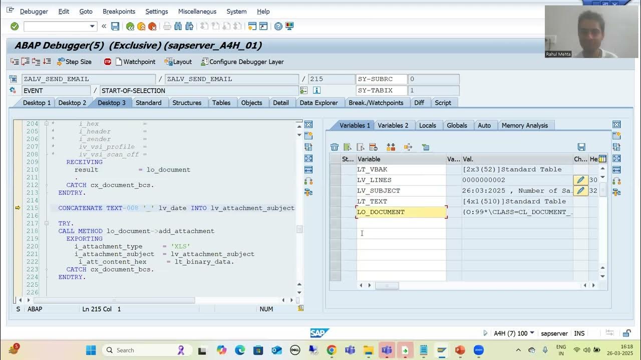 124 - Additional ABAP Concepts - Sending ALV Output as an E-Mail Attachment Part11 - YouTube