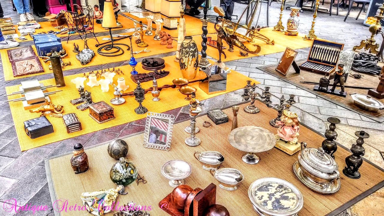 NICE COURS SALEYA 🇫🇷 ANTIQUE BROCANTE FLEA MARKET VIDE GRENIER VENEZ ...