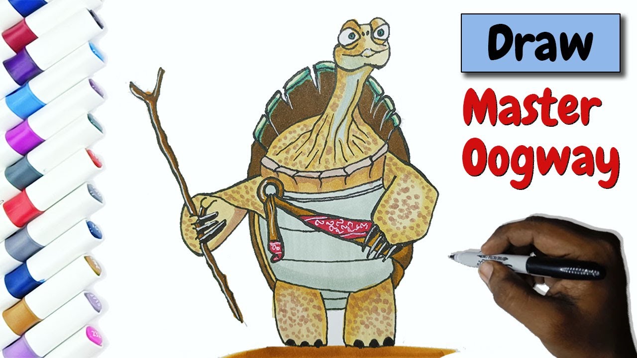 Drawing Master Oogway !!! How To Draw Master Oogway from Kung Fu Panda ...