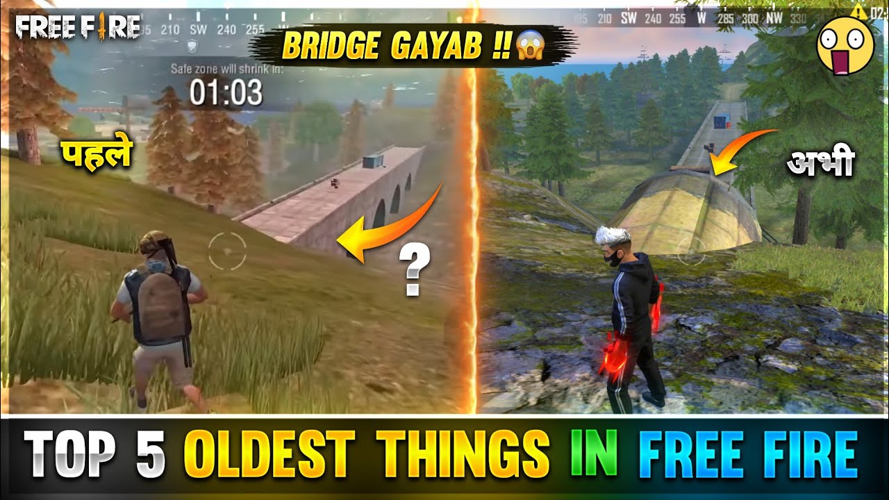 TOP 5 OLDEST THINGS IN FREE FIRE ll BRIDGE GAYAB 😱 ll Garena Free Fire ...