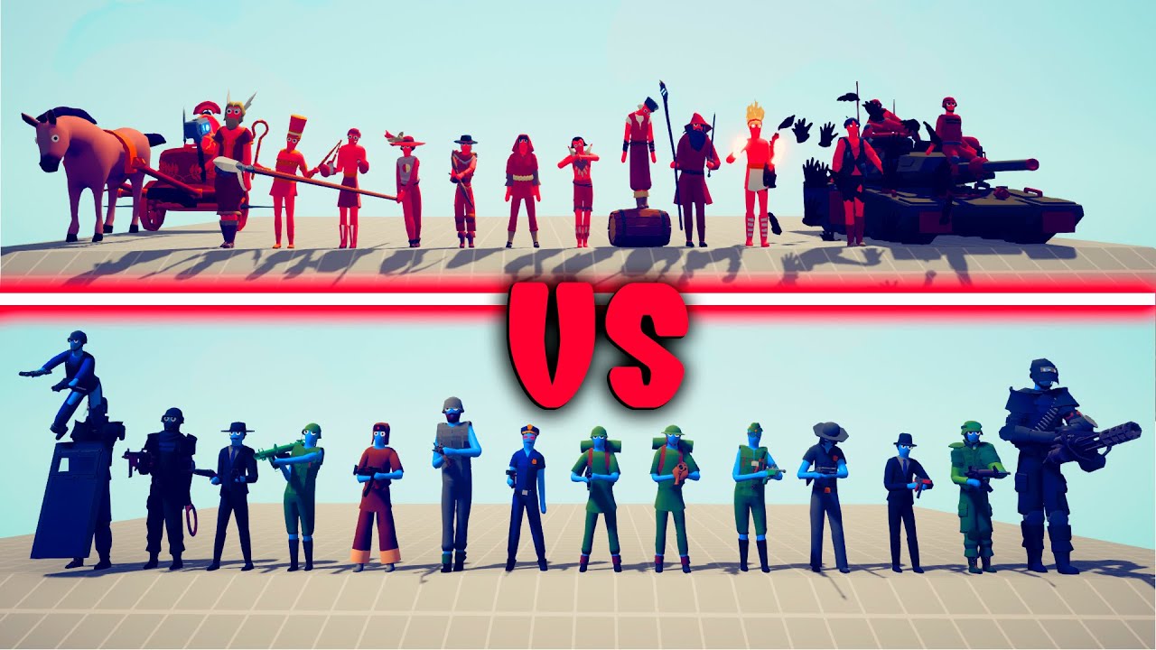 LEGACY TEAM vs GUNNER TEAM | TABS - Totally Accurate Battle Simulator ...