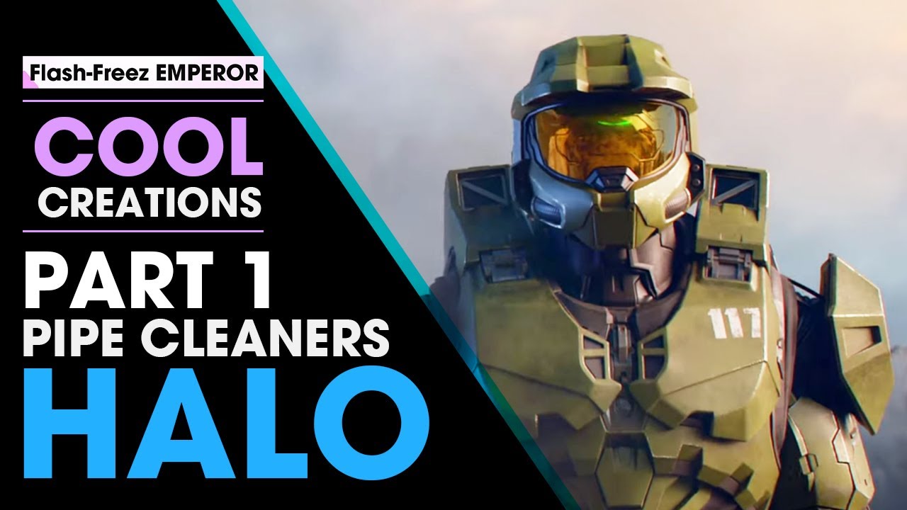 How to Make a Halo Master Chief Pipe Cleaners Character ~ PART 1 - YouTube