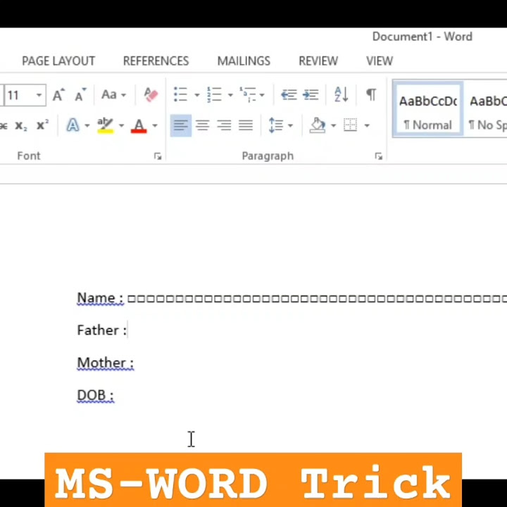 MS-WORD Basic Tricks #word #viralvideo #shorts - YouTube