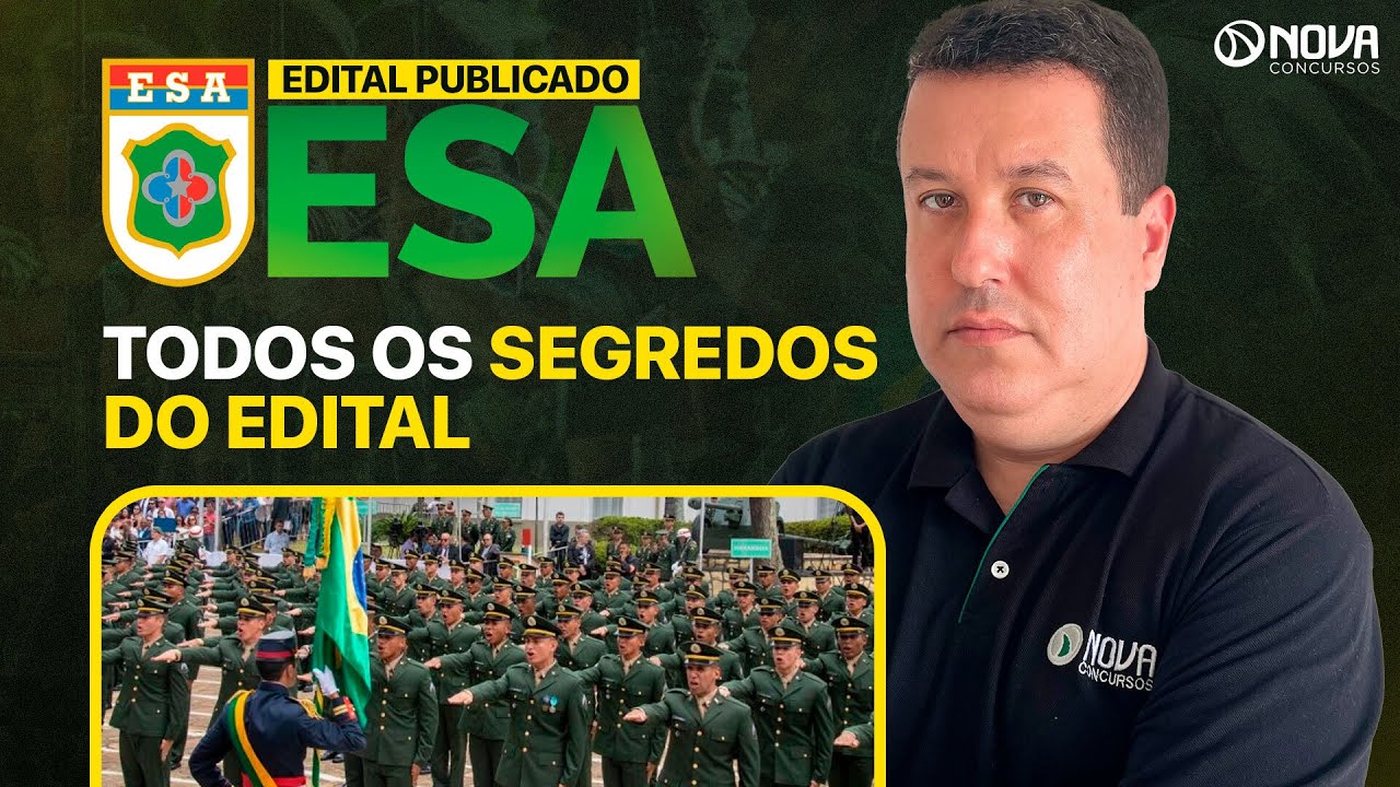 CONCURSO ESA 2025: ANÁLISE COMPLETA DO EDITAL + PLANO DE ESTUDOS - YouTube