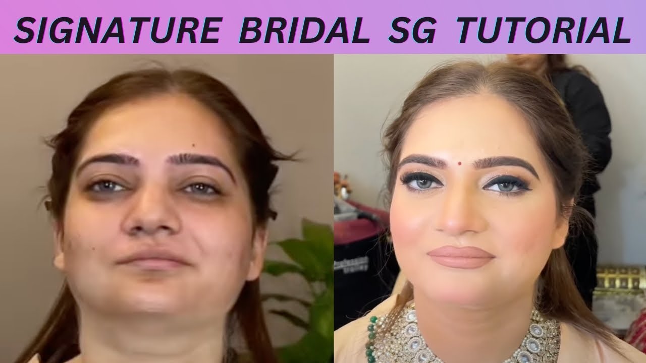SIGNATURE BRIDAL MAKEUP TUTORIAL by @SakshiGuptaMakeupStudioAcademy in ...