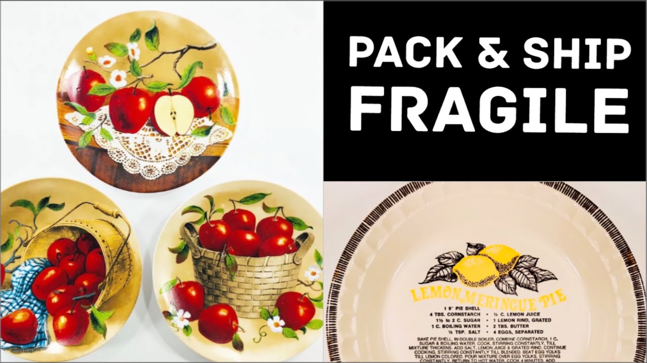 SOLD PACK SHIP Fragile WALL DECOR Plates & PIE PLATE | Beginner ebay ...