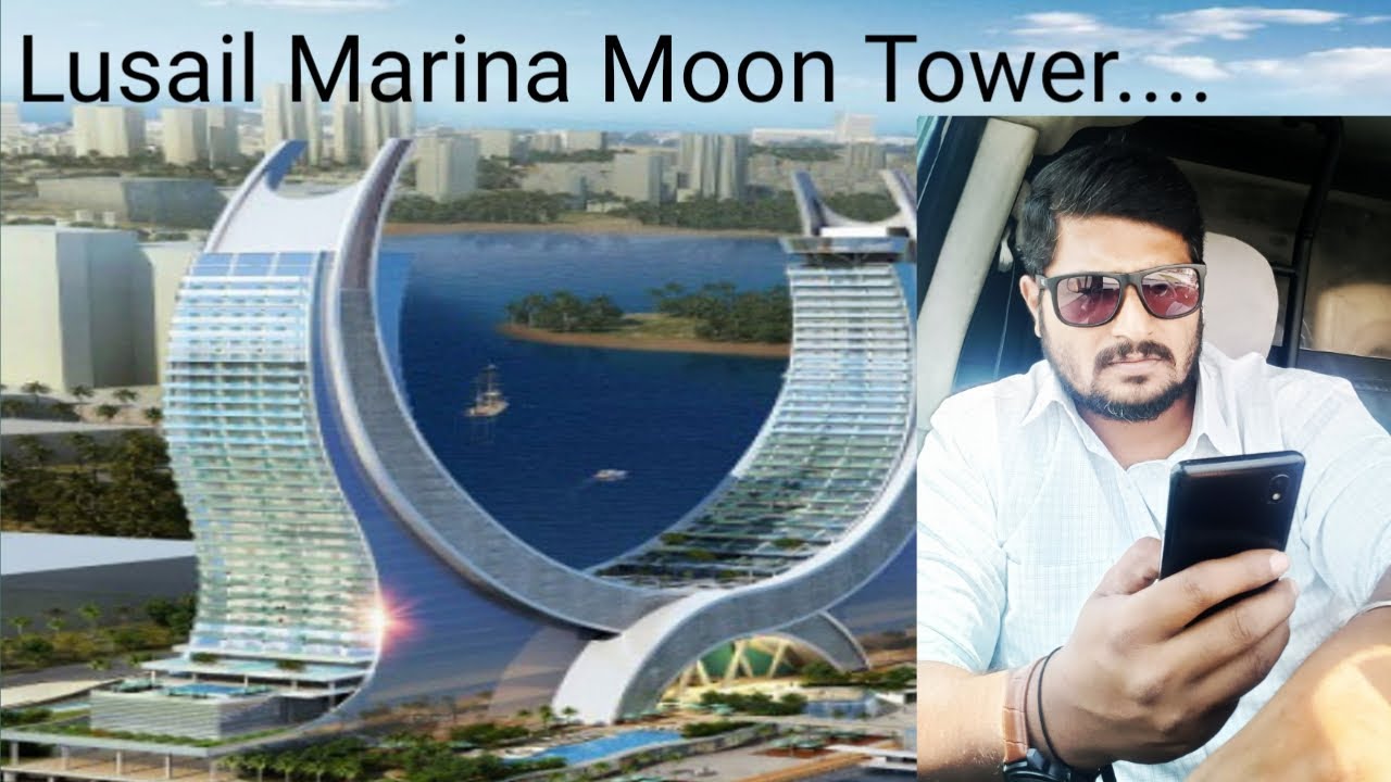 going to lusail marina @ moon tower - YouTube