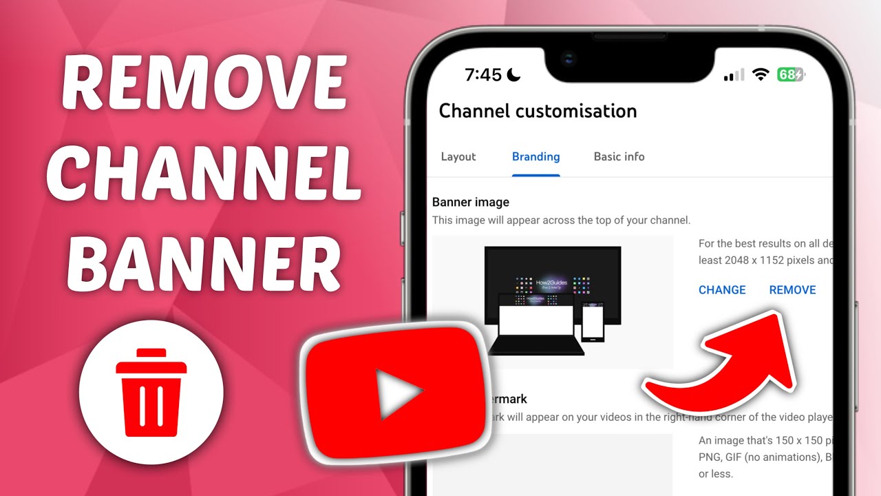 How to Remove YouTube Channel Banner on Mobile - Delete YouTube Channel ...