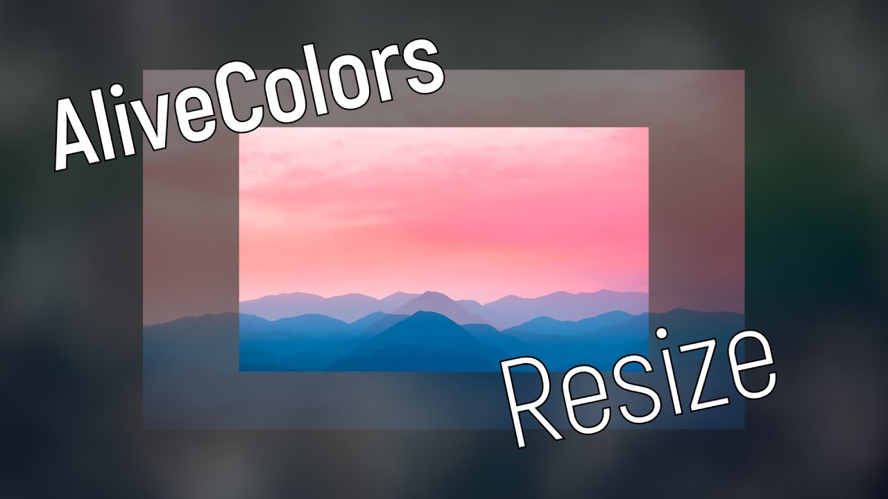 Image Resizing in AliveColors - YouTube