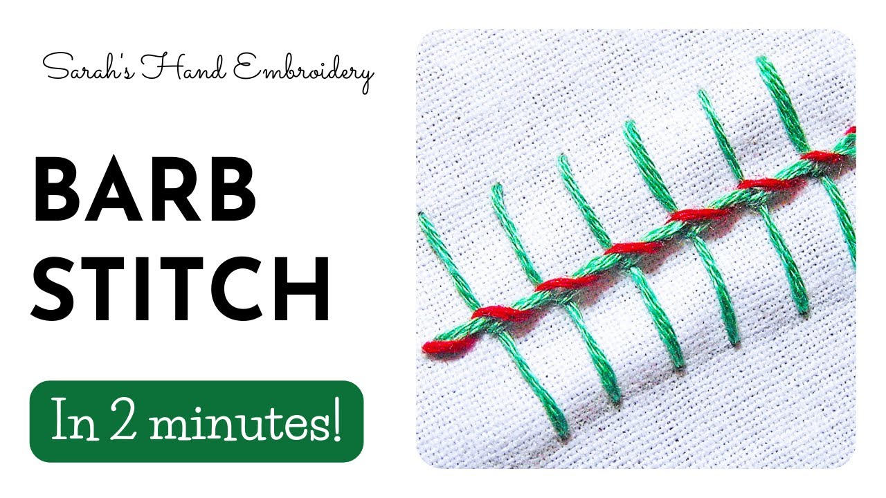How to do Barb Stitch - YouTube