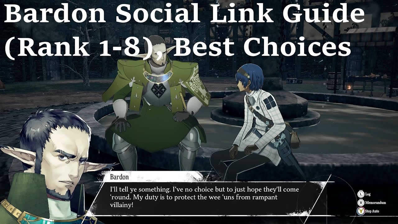 Bardon Social Link Guide (Rank 1-8), Best Choices | Metaphor ...