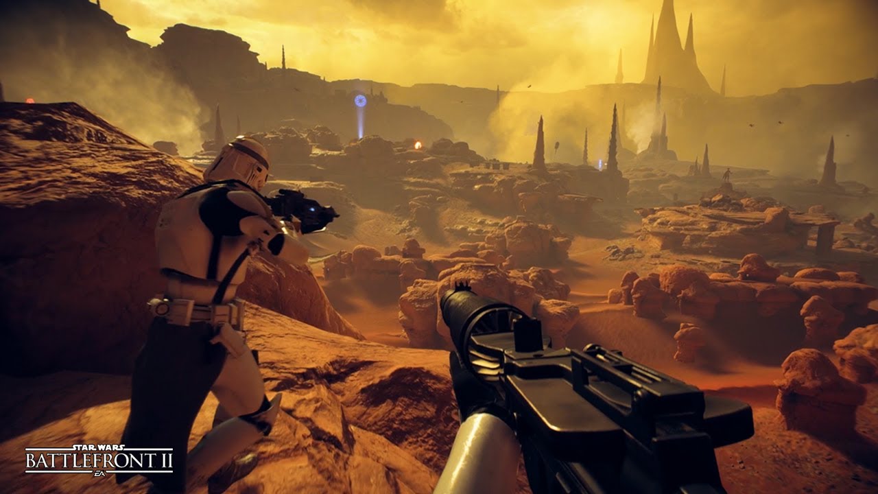 Star Wars Battlefront 2: No HUD Realistic Gameplay - Geonosis (No ...