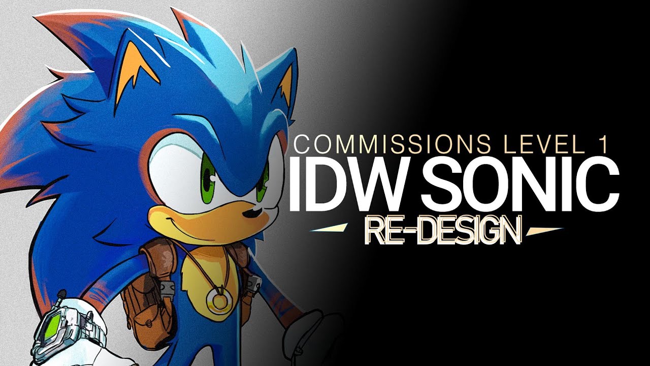 IDW Sonic Re-design | Commissions LVL 1 - YouTube