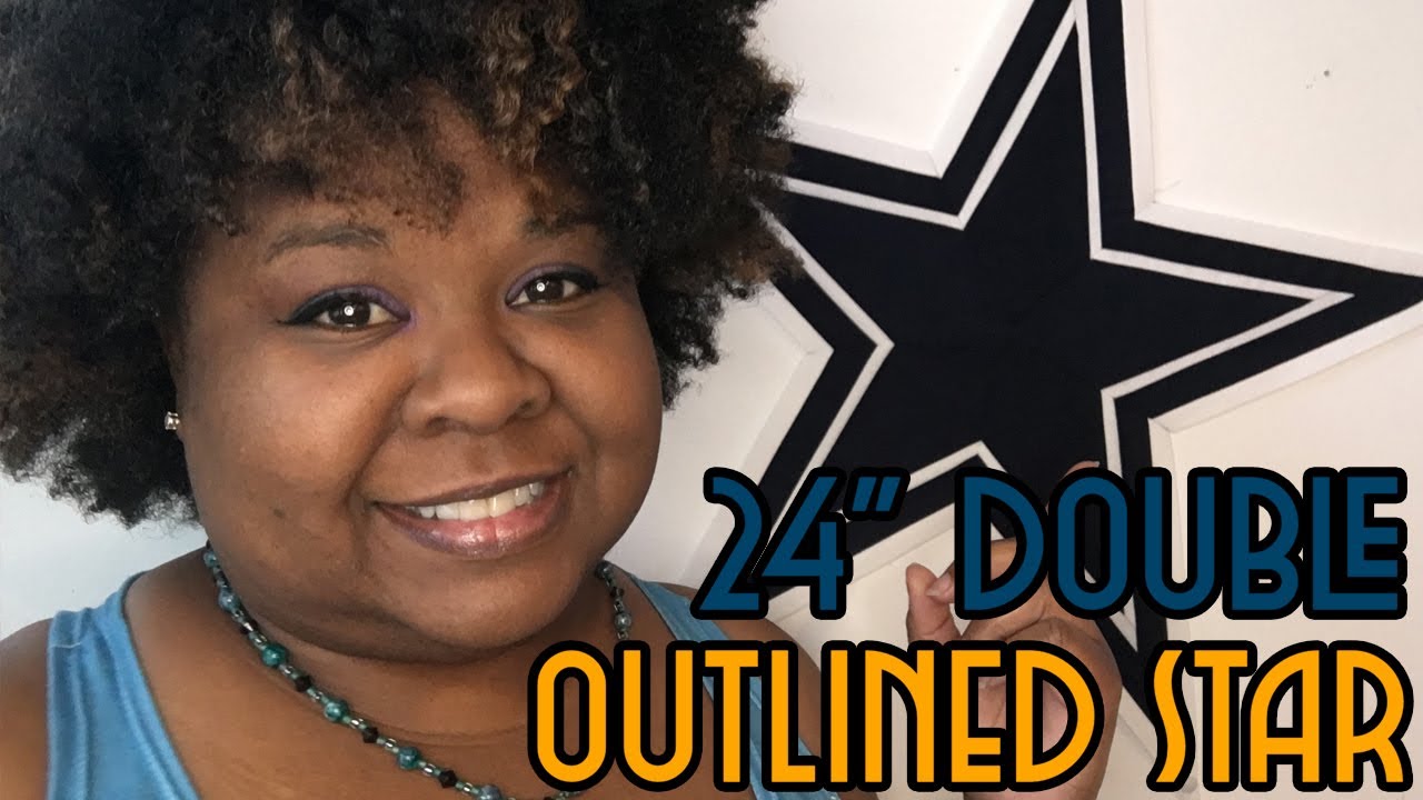 FREE PATTERN! 24 Inch Double Outlined 5-Pointed Star - YouTube