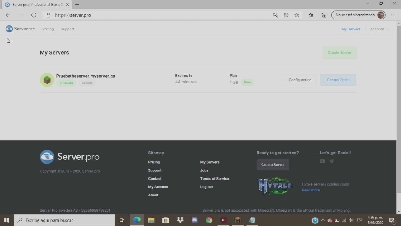 Tutorial como solucionar el error de server.pro que no deja entrar a ...