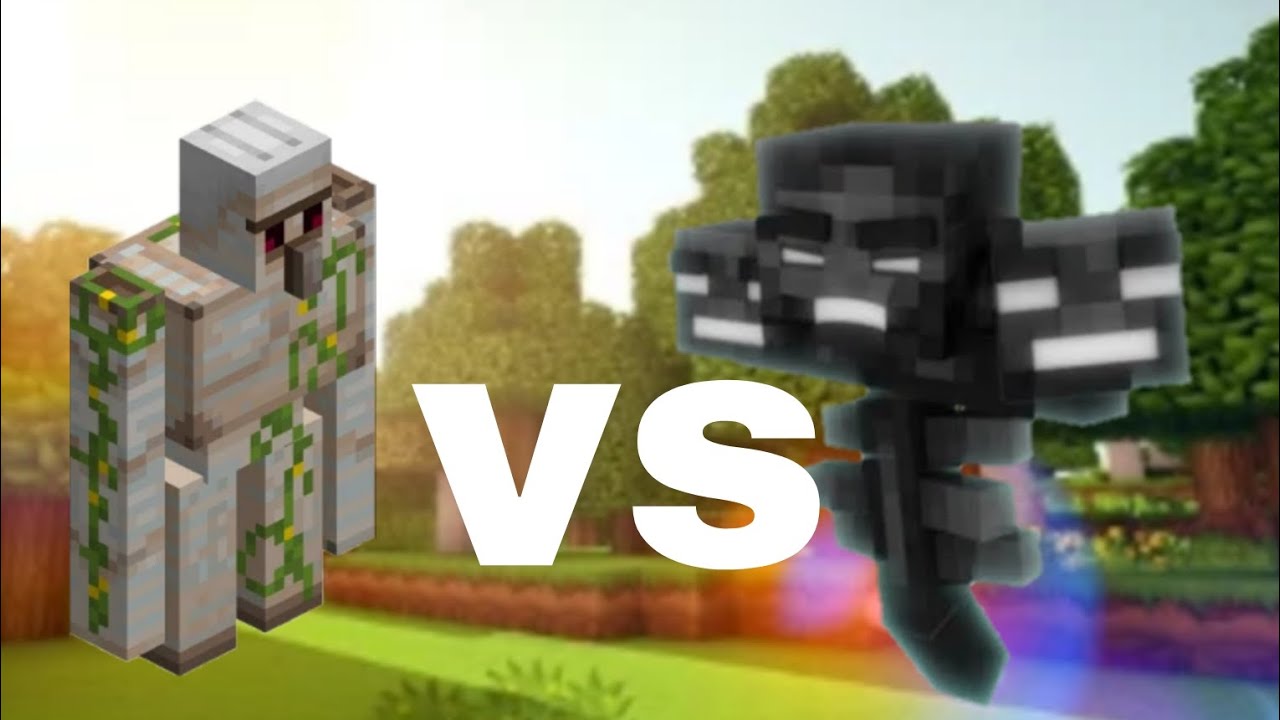 Wither Vs Iron Golem 1 Youtube