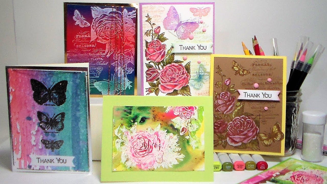 5 Ways to Use one Stamp Set! PLUS 10 FUN Techniques! - YouTube