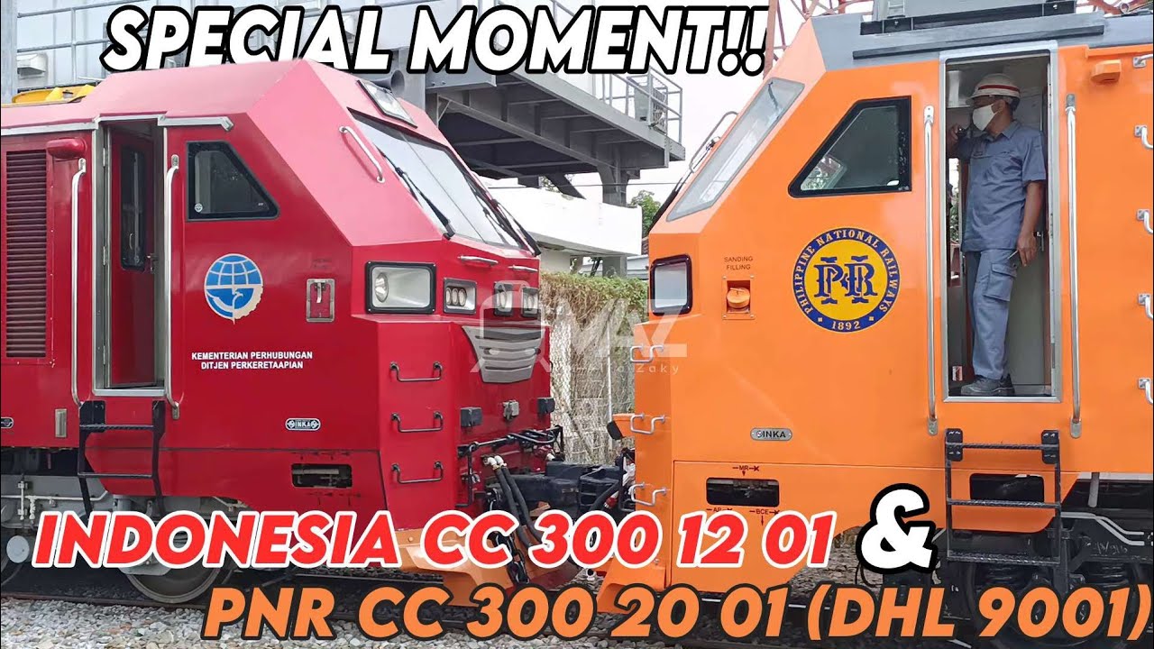 Special Moment || Double Locomotive, PNR CC 300 20 01 (DHL 9001) & DJKA ...