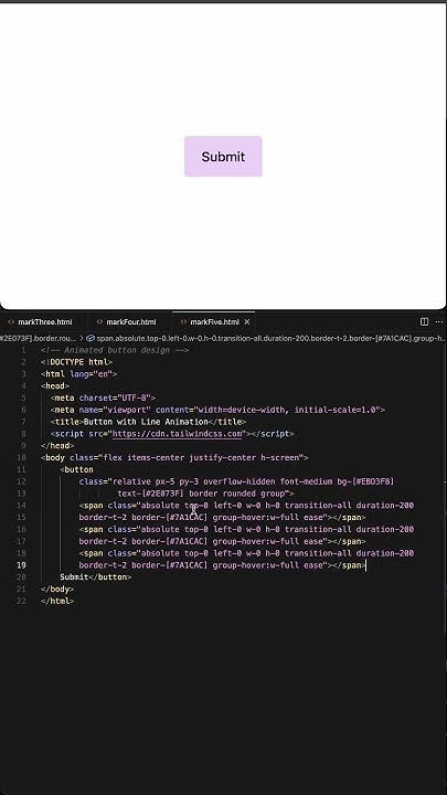Tailwind Css Submit Button Hover Animation Css Html Frontend Tailwindcss Animation Hover