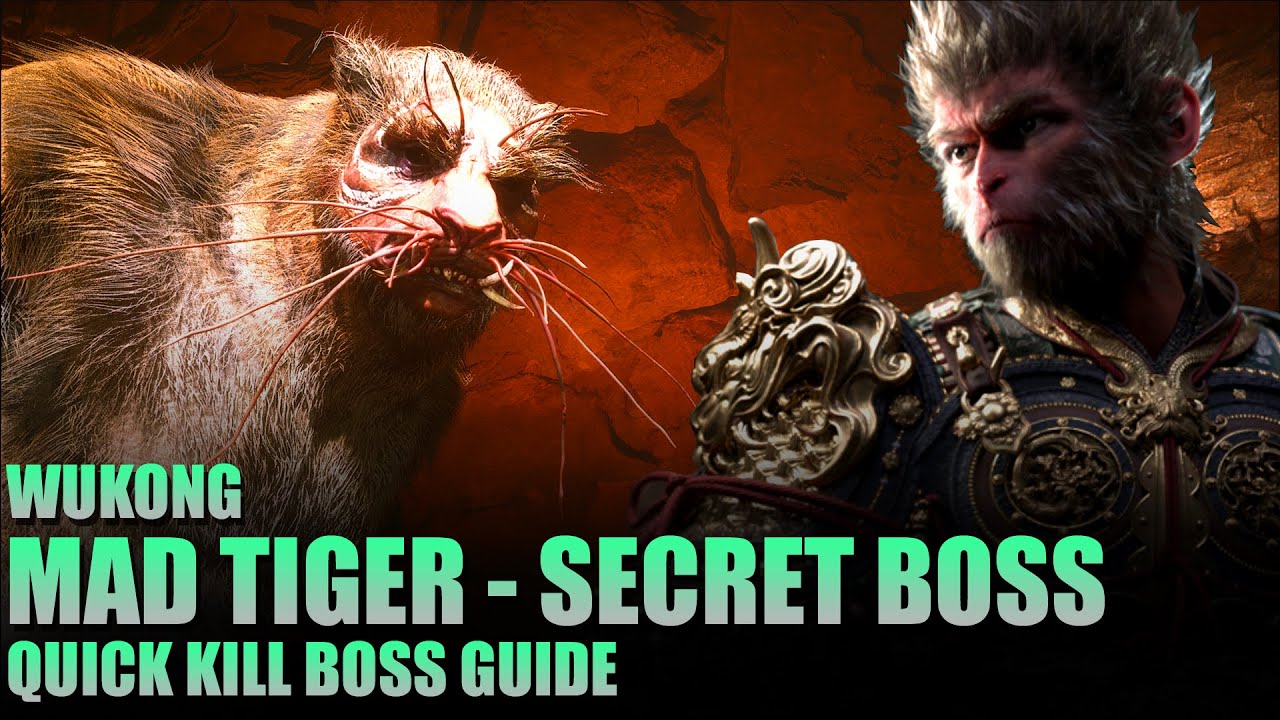 How to Beat Mad Tiger Boss Guide | Black Myth Wukong - YouTube