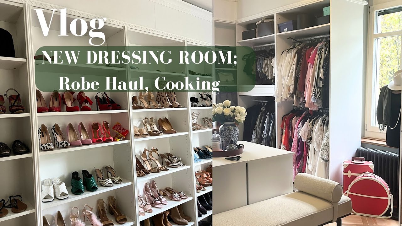 New Parisian Dressing Room Reveal and Tour, GRWM and Cooking with ...