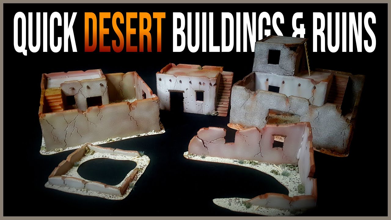 Miniature Desert Buildings and Ruins - Quick and Easy Wargaming Terrain ...