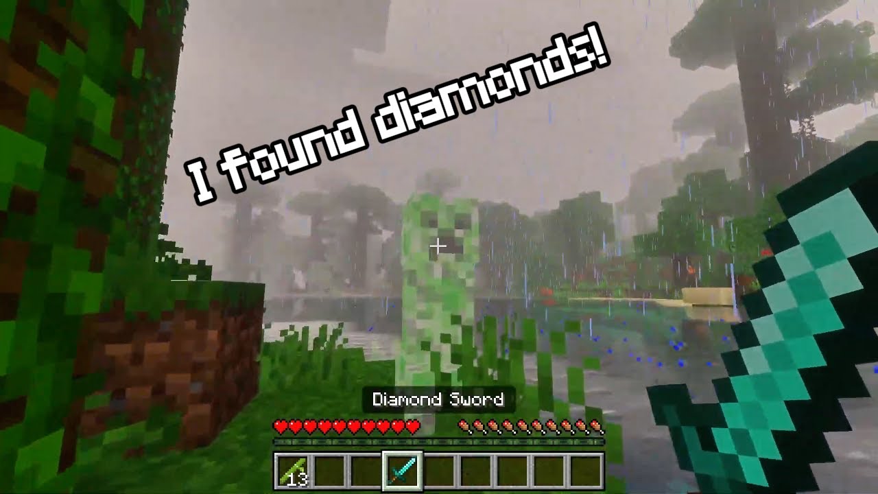 Diamond Sword! (Minecraft - episode 3) - YouTube