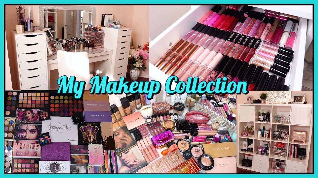 MY MAKEUP COLLECTION 2019 ORGANIZATION & STORAGE | BEAUTY ROOM TOUR ...