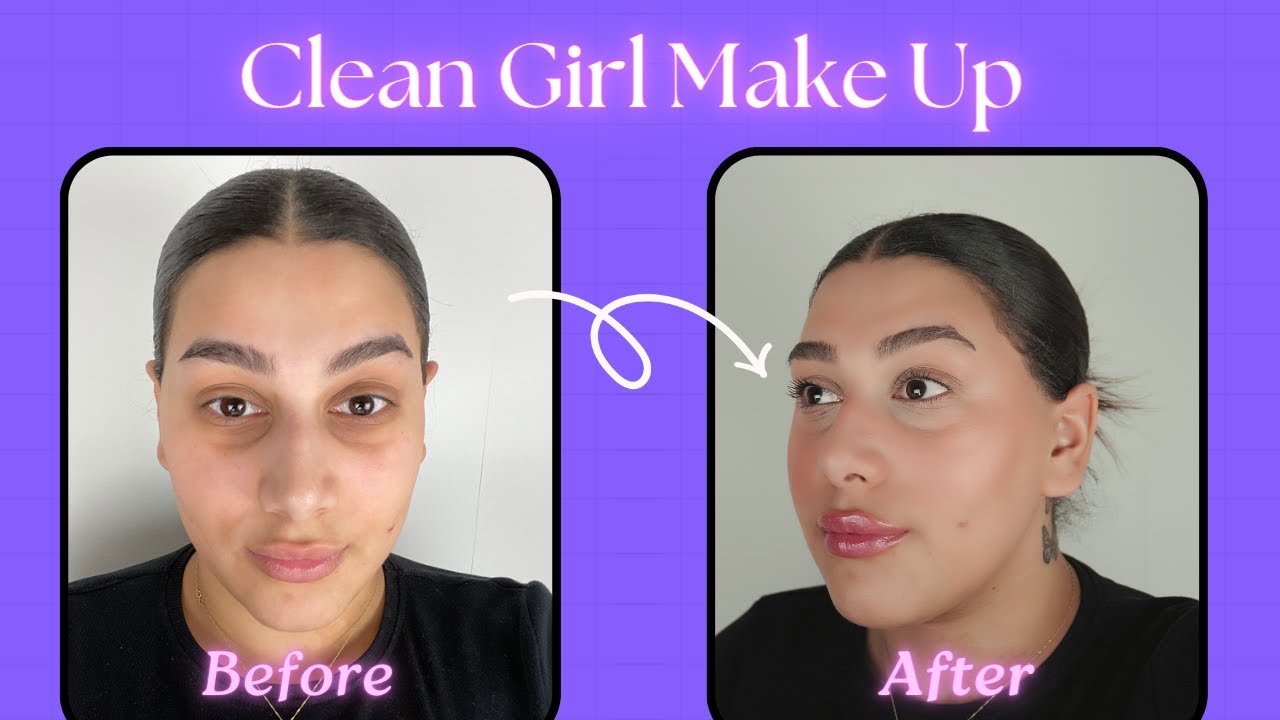 EASY Clean Girl Make Up how to cover VERY dark circles and still look ...