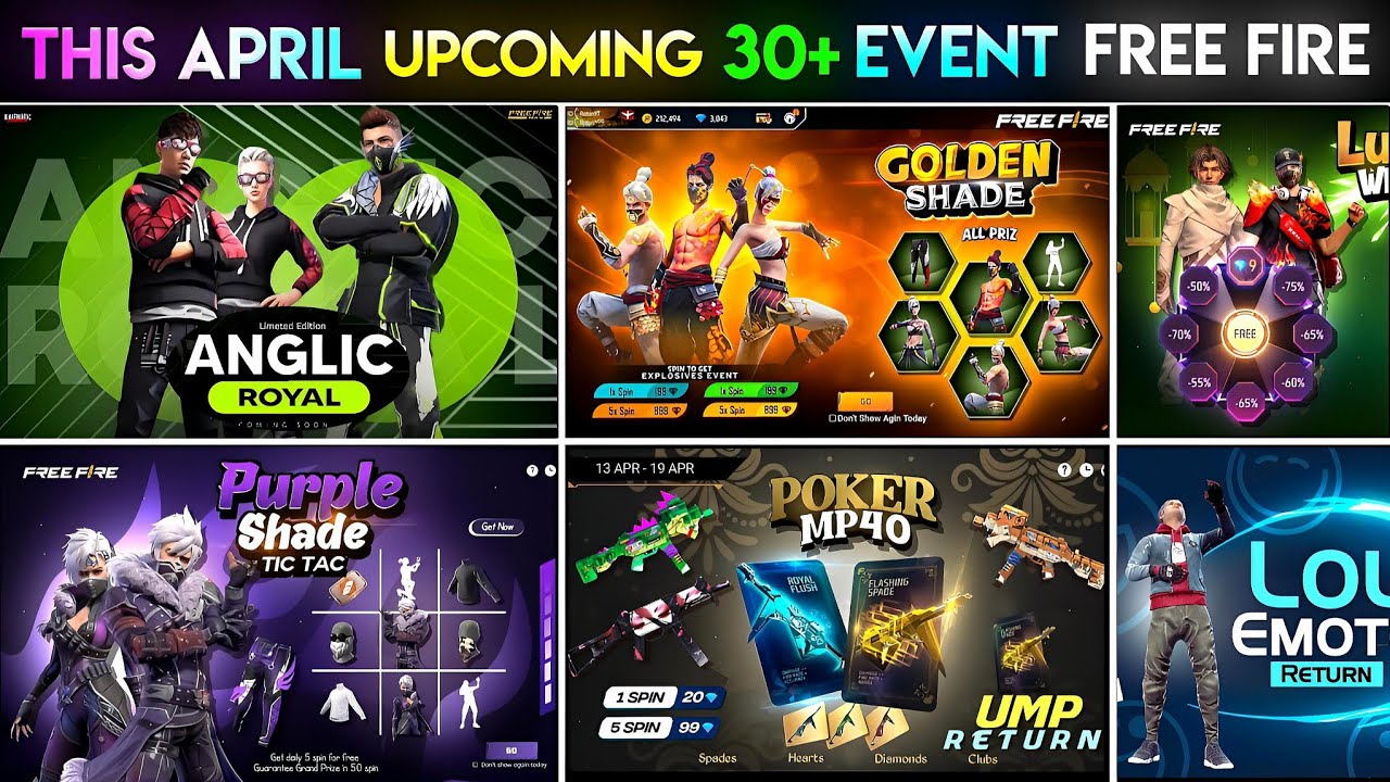 Upcoming Events in Free Fire 🤯🥳| Free Fire New Event | Ff New Event ...