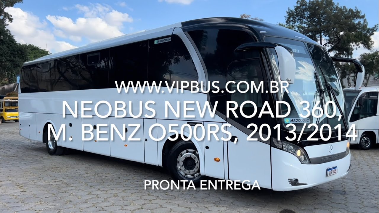 Neobus New Road 360, M. Benz O500RS, 2013/2014. R$380.000,00. Vip Bus ...