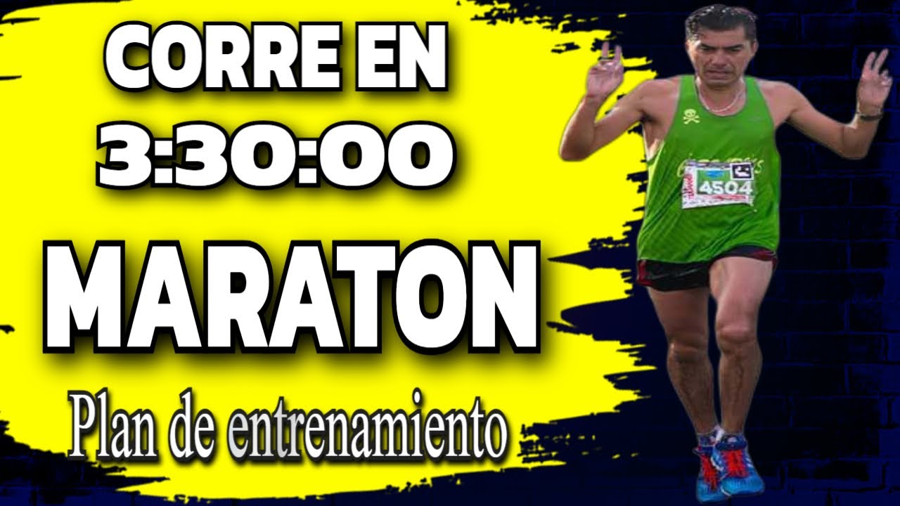 PLAN de ENTRENAMIENTO para CORRER 42 KM en 3 h 30 minutos - YouTube