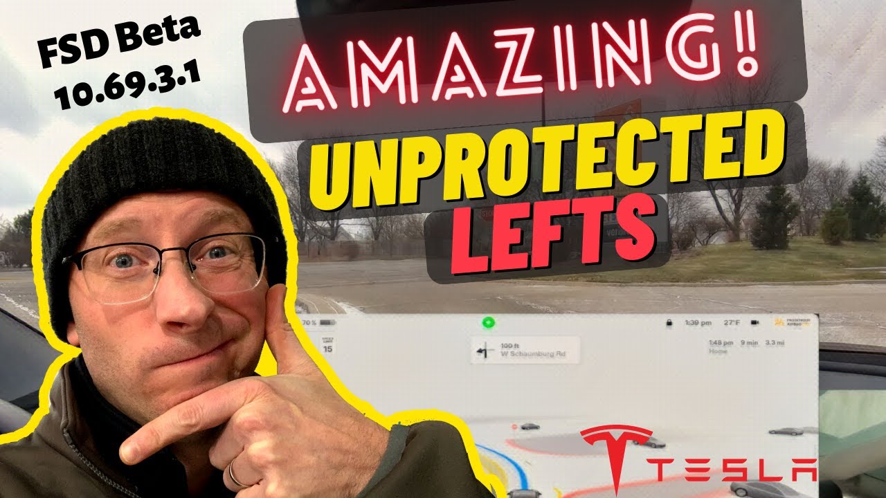 FSD Beta v10.69.3.1 - Totally CRUSHES Extremely Difficult Unprotected Left Turns - MUST SEE ...