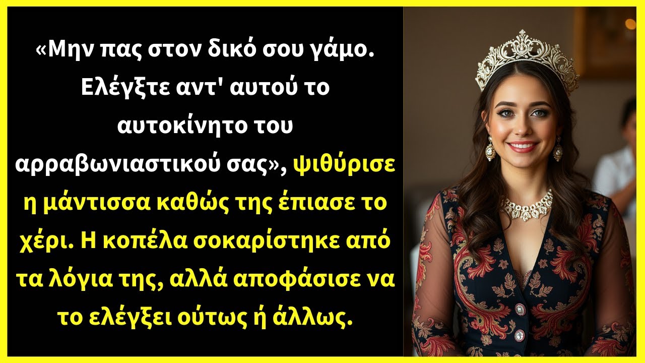 «Μην πας στον δικό σου γάμο. Ελέγξτε αντ' αυτού το αυτοκίνητο του ...