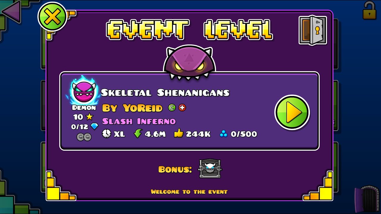 Skeletal Shenanigans 100% (Medium Demon) (Geometry Dash) (EVENT) - YouTube