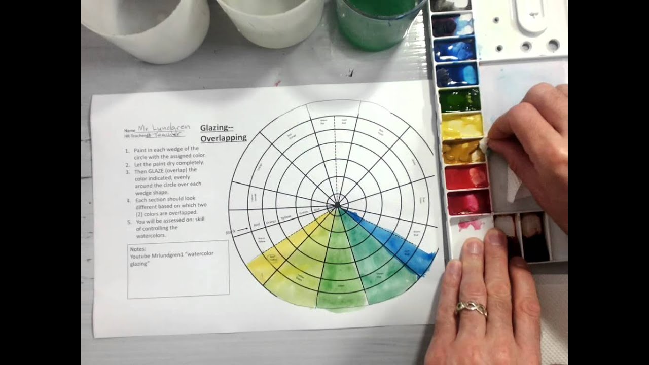 Color Wheel Watercolor Glazing (Part 1/2) - YouTube