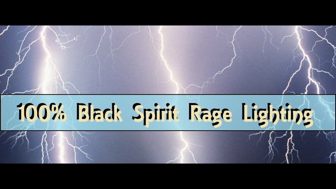 [Black Desert Online] Black Spirit's Rage 100% lighting Skill - YouTube