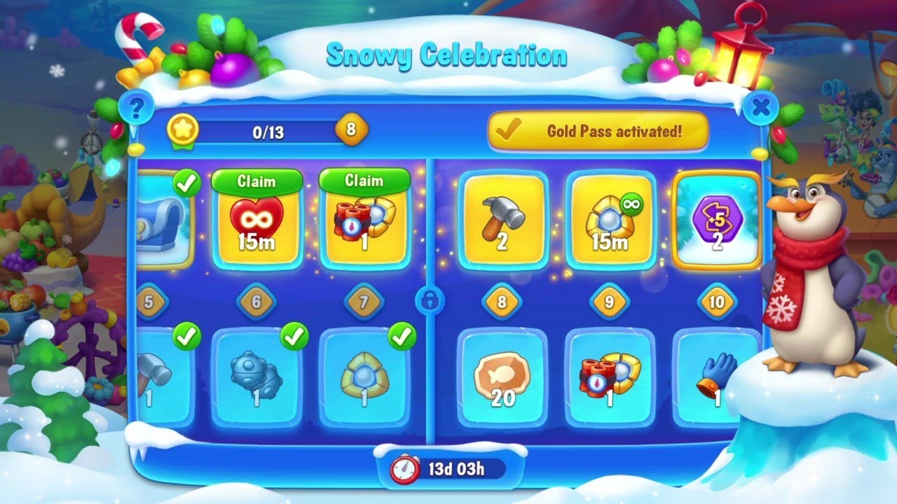 @Fishdom Level 10308 - 10311. ️ Celebration Level 7 🔓 - YouTube