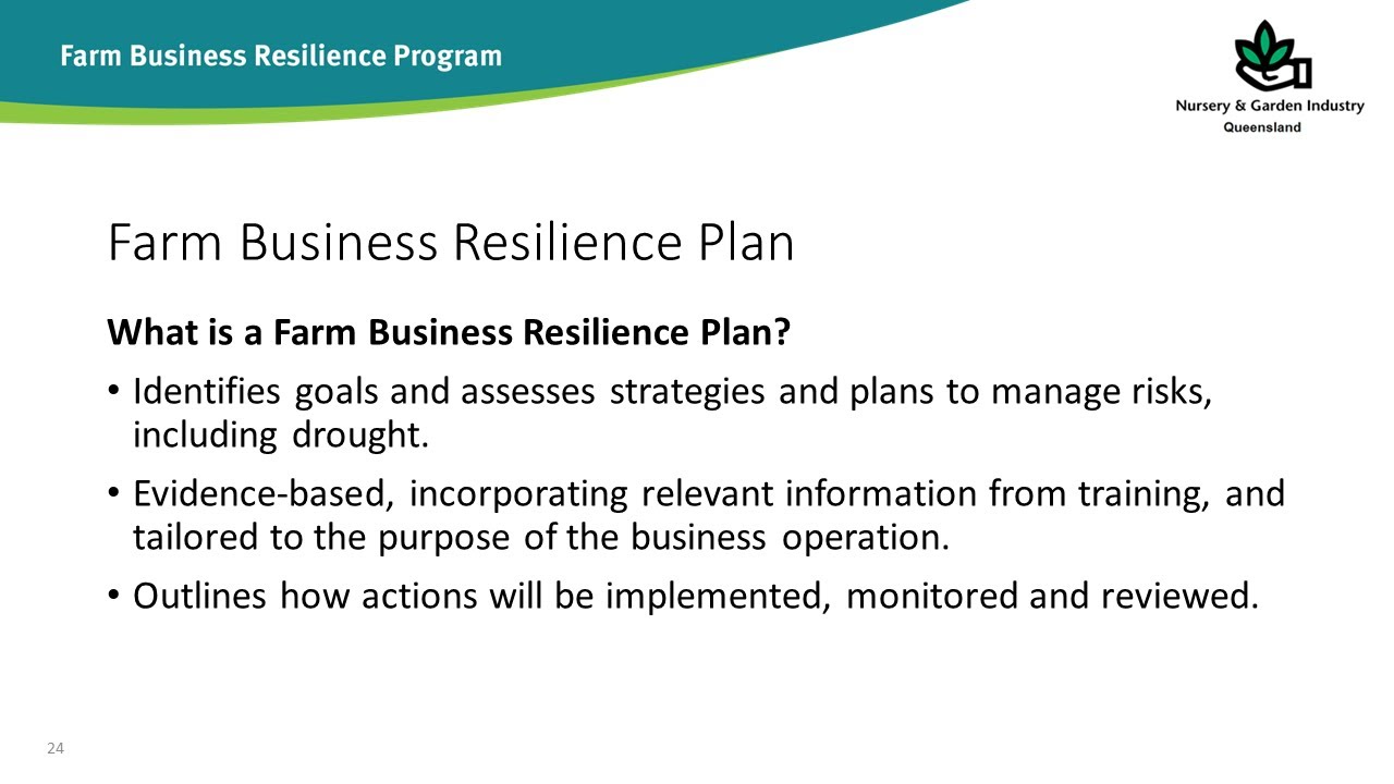 Farm Business Resilience Plan - YouTube