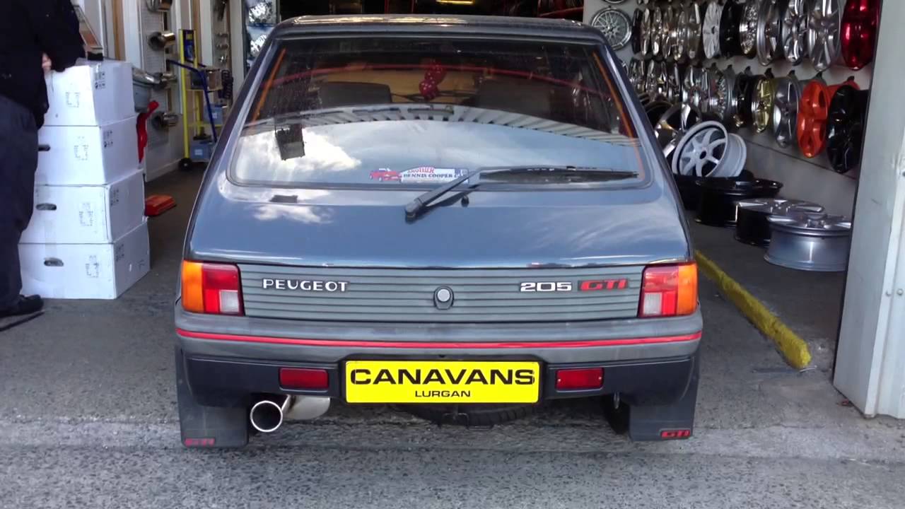 Peugeot 205 Gti Custom made Stainless Steel Exhaust. - YouTube
