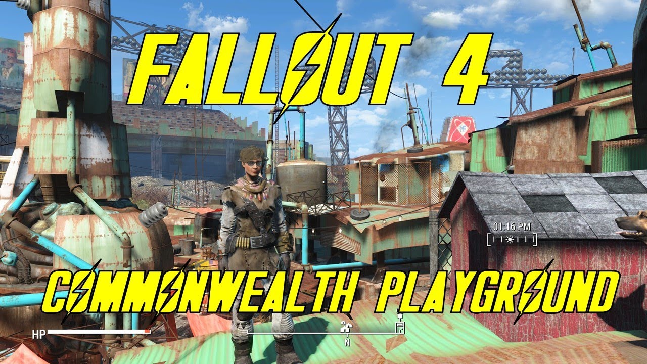 Fallout 4 Modded - Ep 01 Commonwealth Playground - YouTube