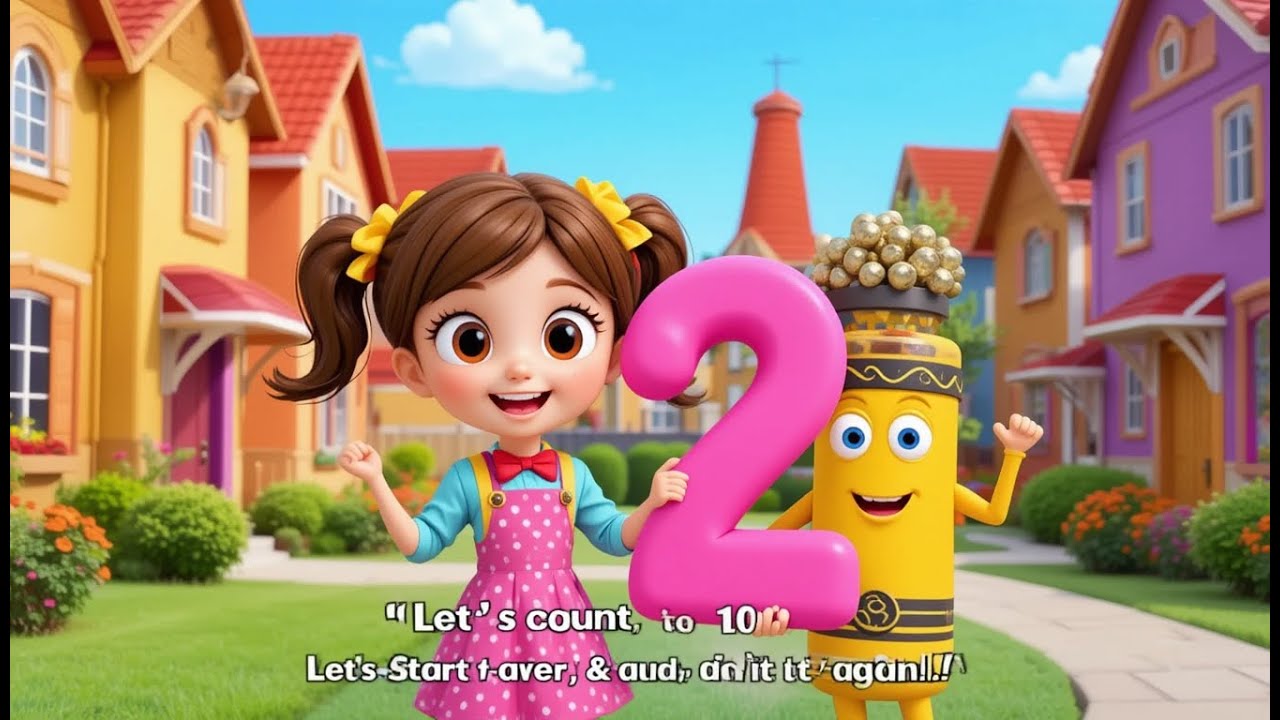One, Two, Let’s Count to Ten | Numbers Song for Kids | Fun Learning ...