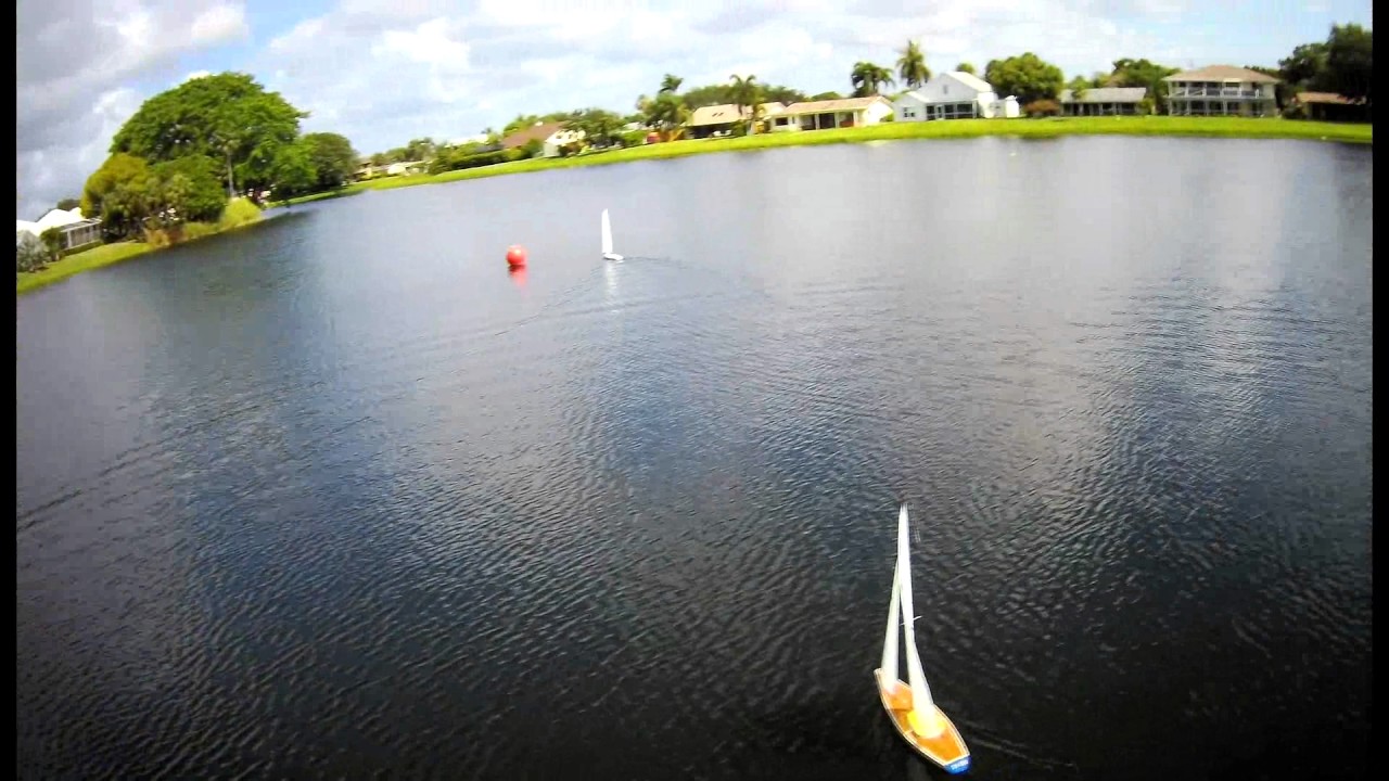 Soling 1m race on Lake Catherine in Palm Beach Gardens Fl - YouTube