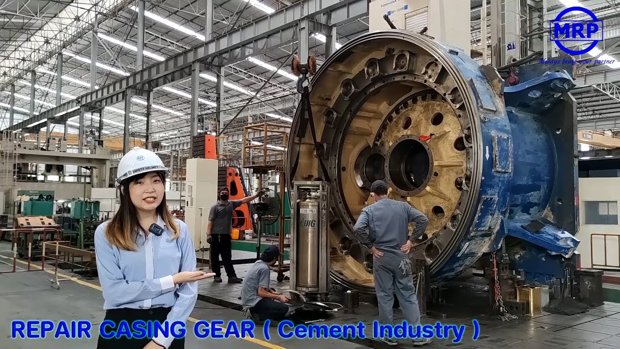 REPAIR CASING GEAR ( Cement Industry ) - YouTube