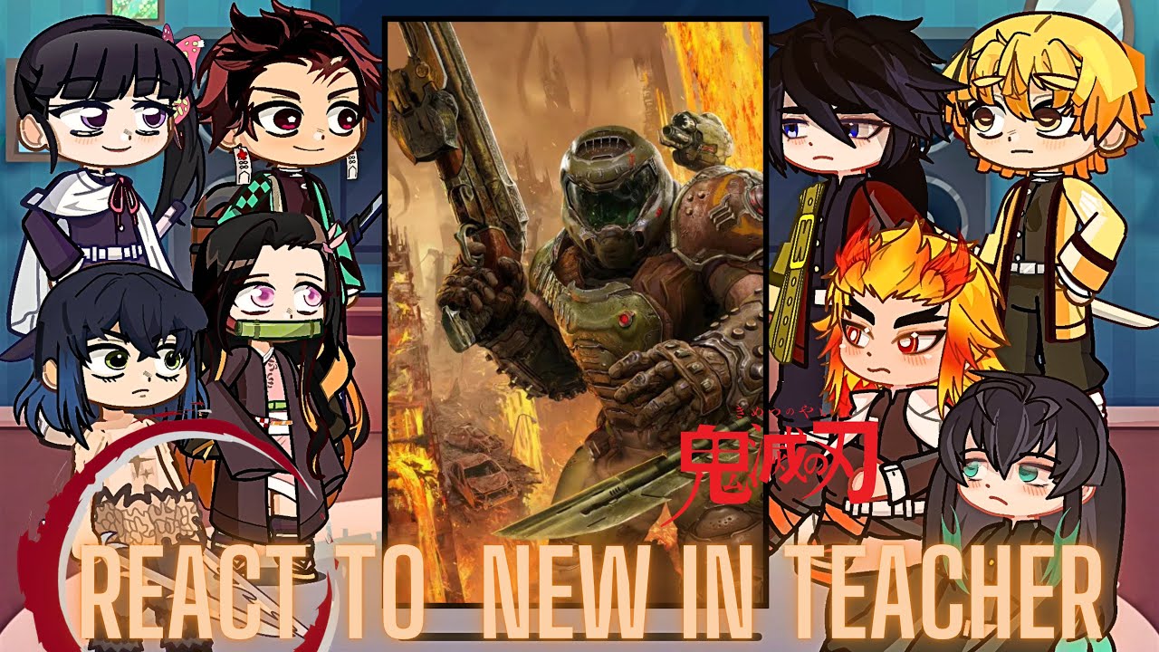 Hashiras react to doom slayer | Demon Slayer | Gacha life 2 | hashira ...